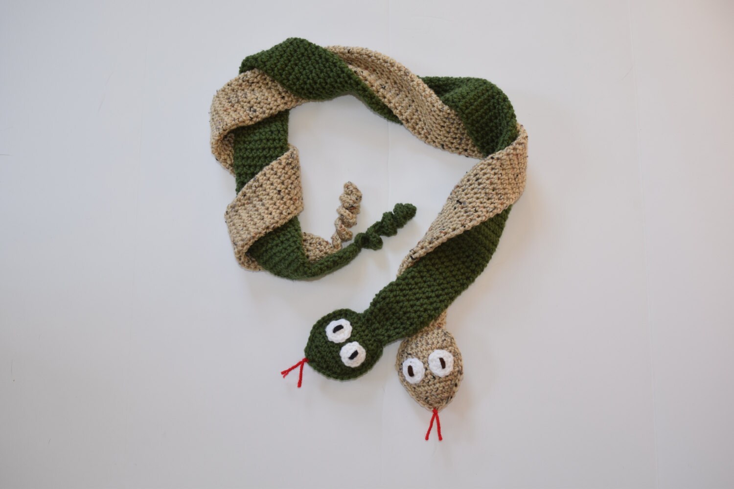 Snake Scarf for Kids or Adults Crochet Snake Wrap | Etsy