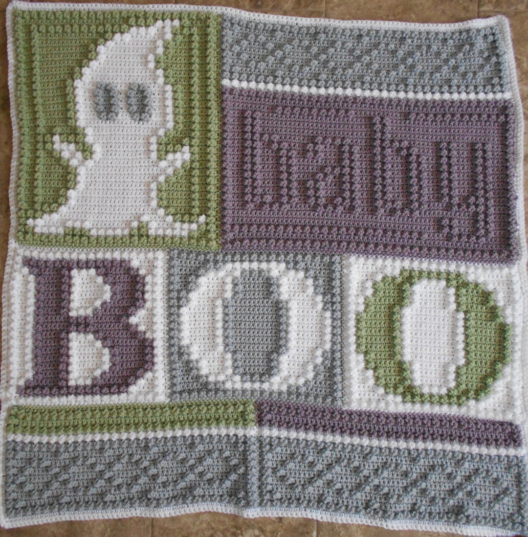 BOO - Pattern for Crocheted Blanket - Etsy