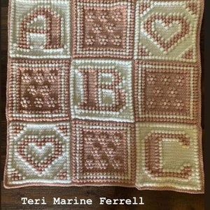 ABC Pattern for Crocheted Blanket - Etsy