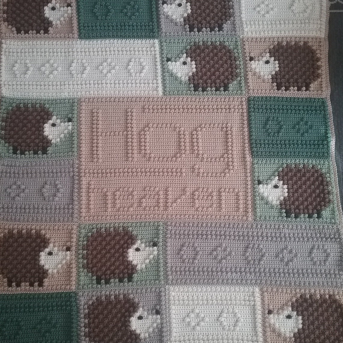 HOG HEAVEN - Pattern for Crocheted Blanket - Etsy