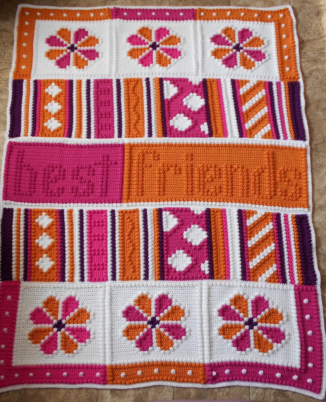 BEST Friends Pattern for Crocheted Blanket - Etsy