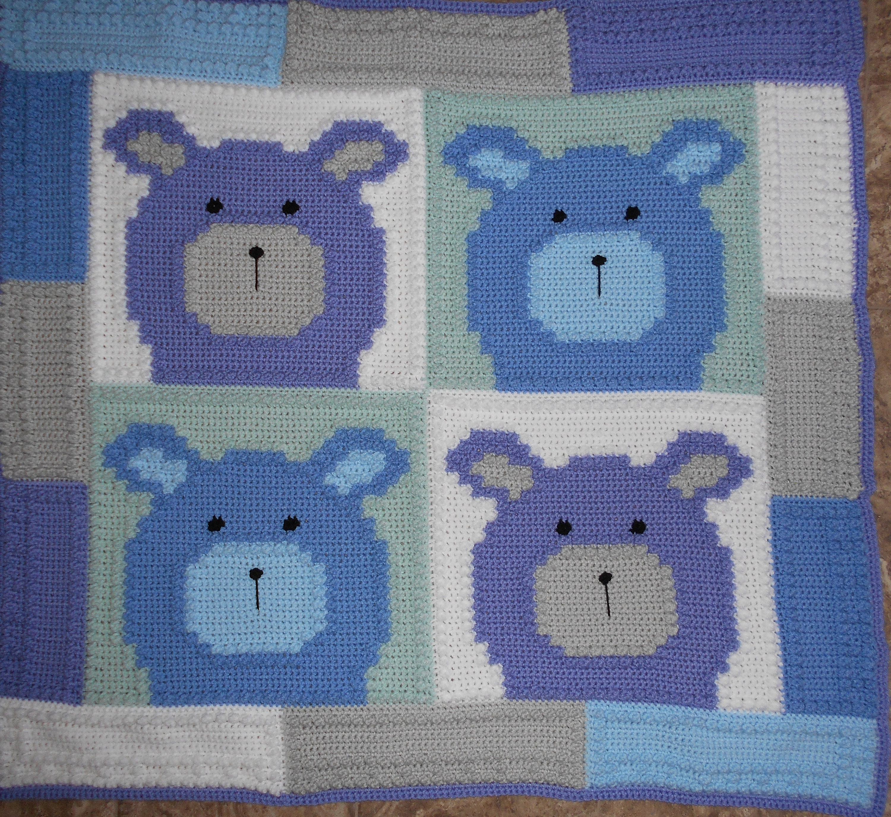 JUNGLE pattern for crocheted blanket | Etsy