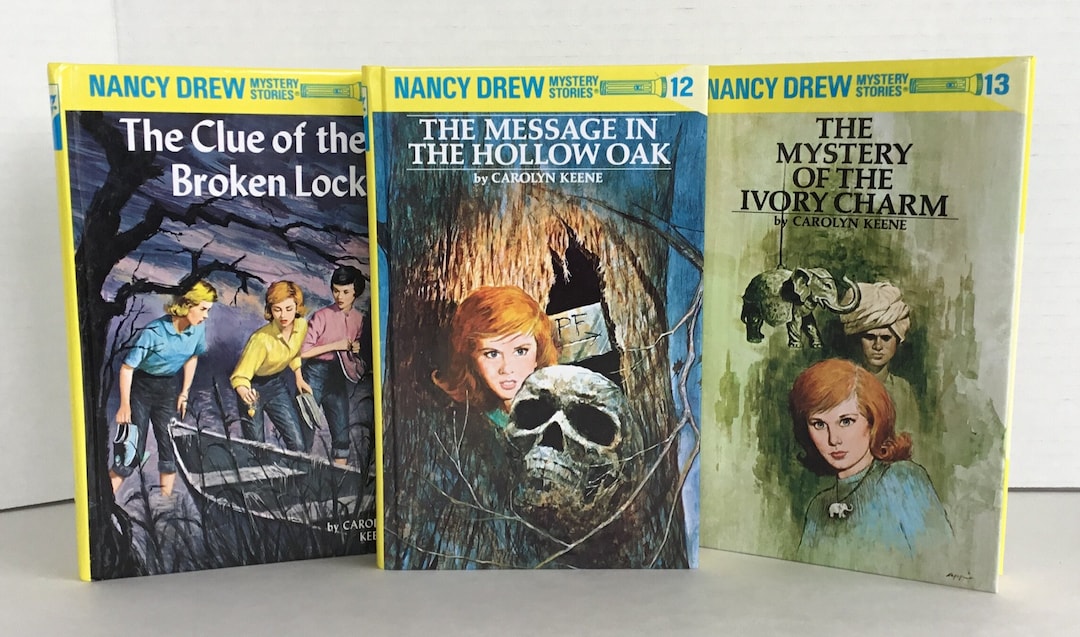 Vintage Nancy Drew Mystery Stories Hardcover Books # 11, 12 and 13 - Etsy