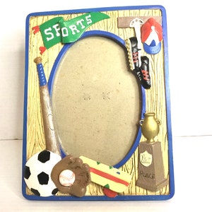 Photo Frame Sports Photo Frame Baseball Soccer, Long Board, Resin Photo ...