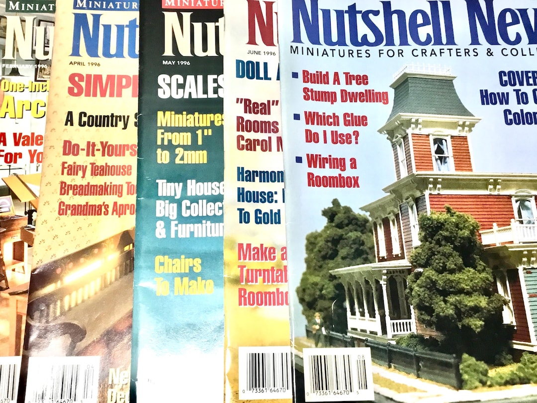 Vintage Nutshell News Magazines Lot of 5. Miniatures for Crafters. - Etsy