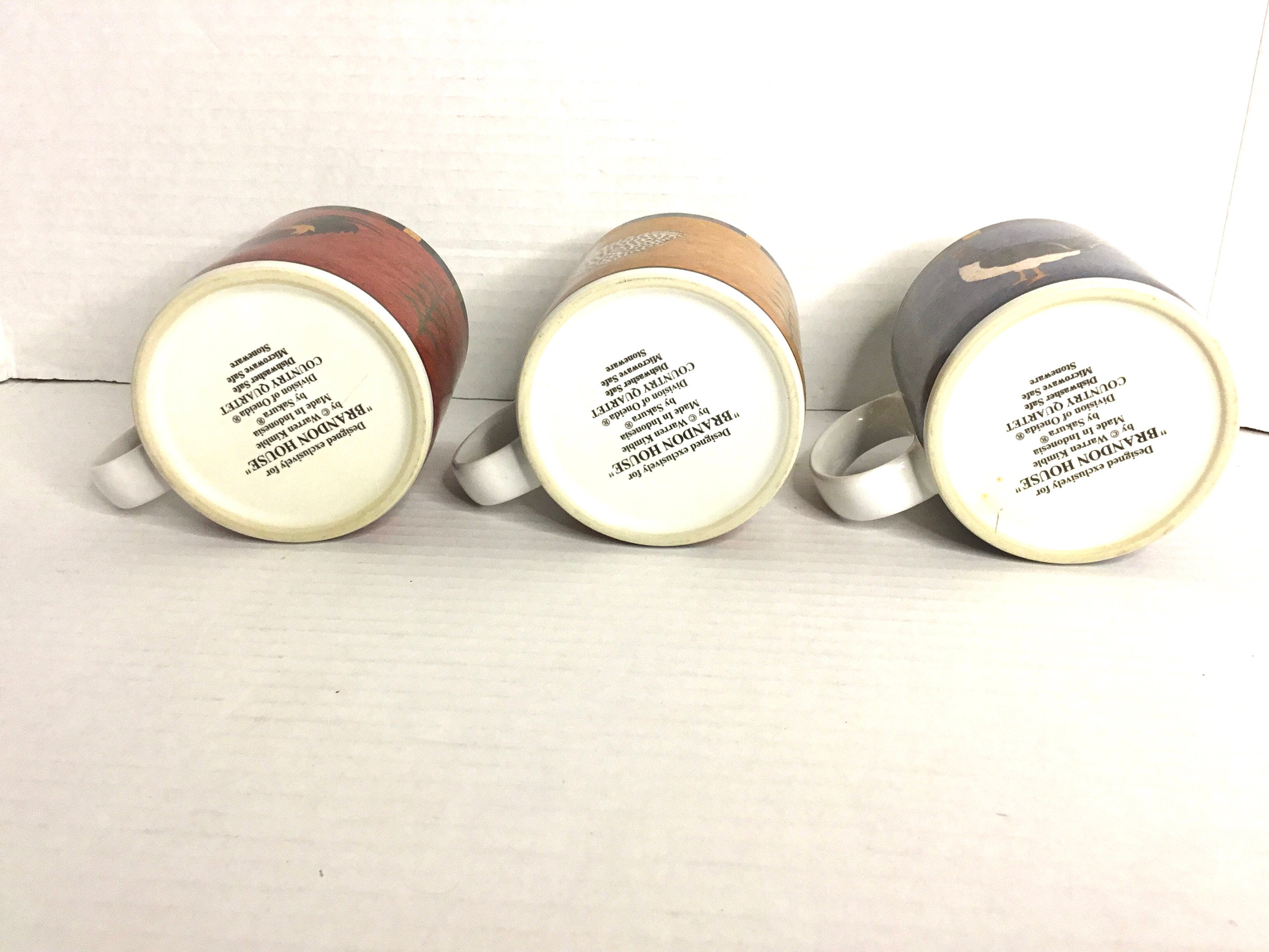 Warren Kimble Sakura Oneida Stoneware Mug Roosters - Etsy