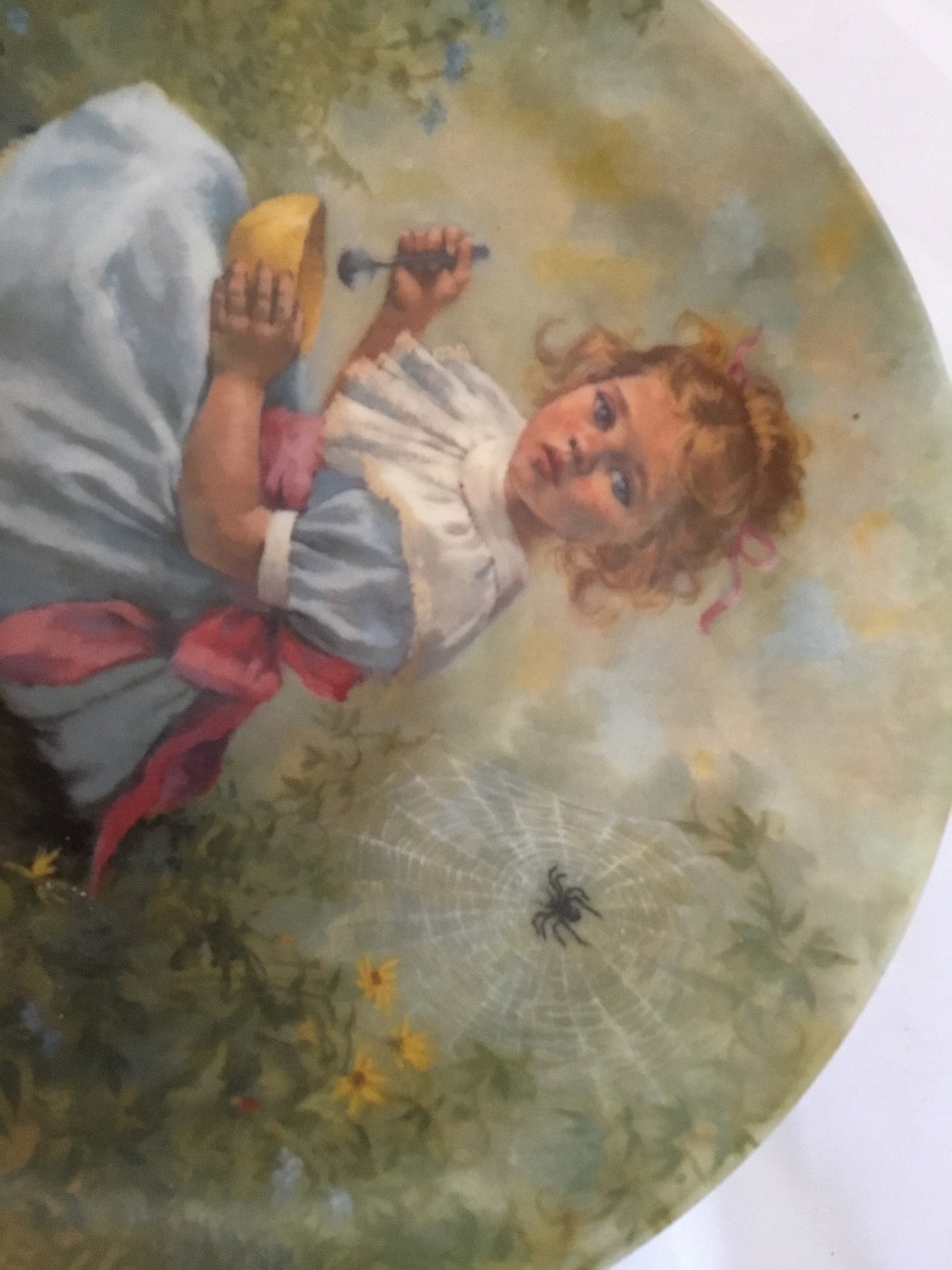 Little Miss Muffet Vintage Collectible Plate John Mcclelland Artist - Etsy