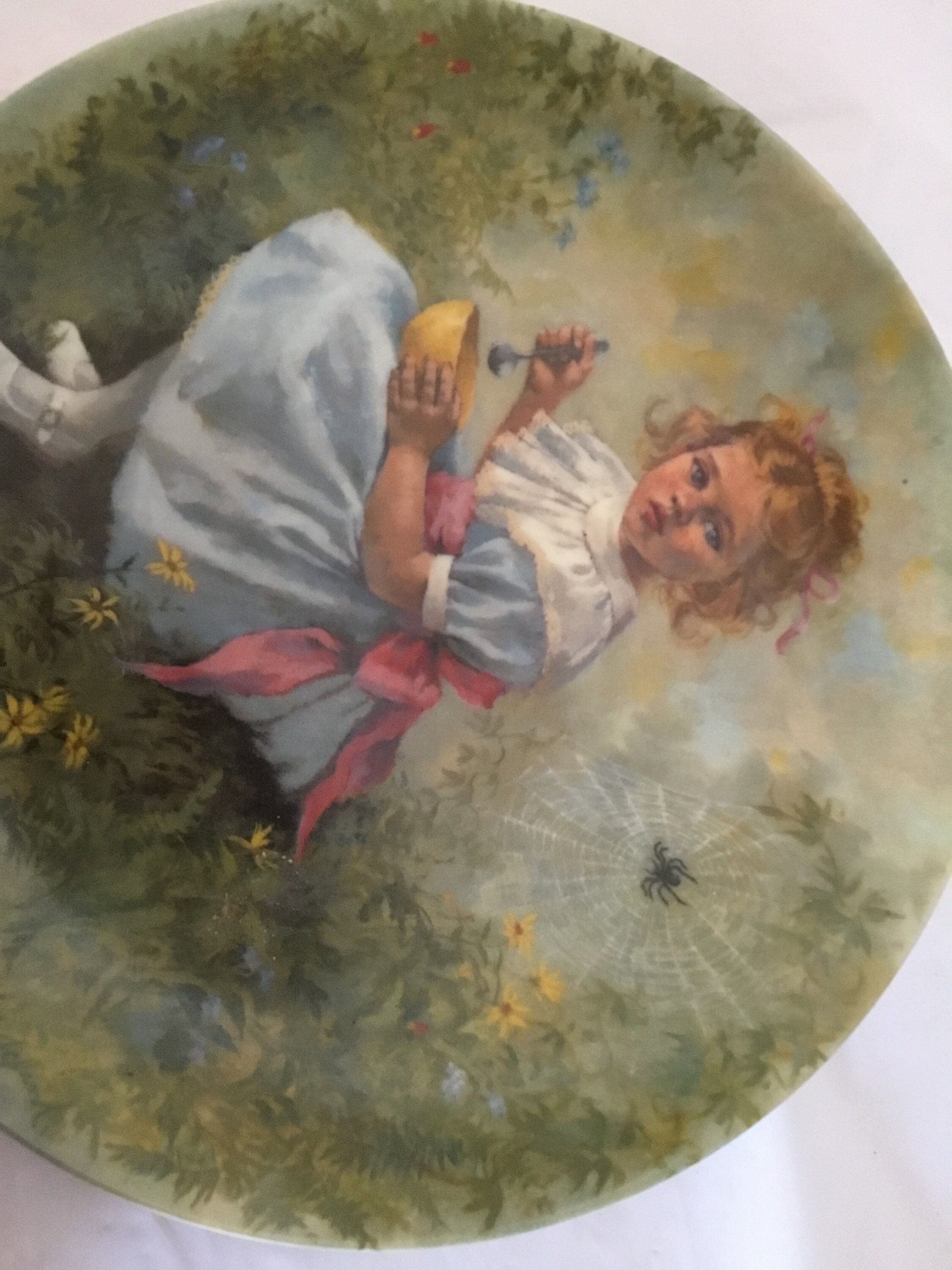 Little Miss Muffet Vintage Collectible Plate John Mcclelland Artist - Etsy