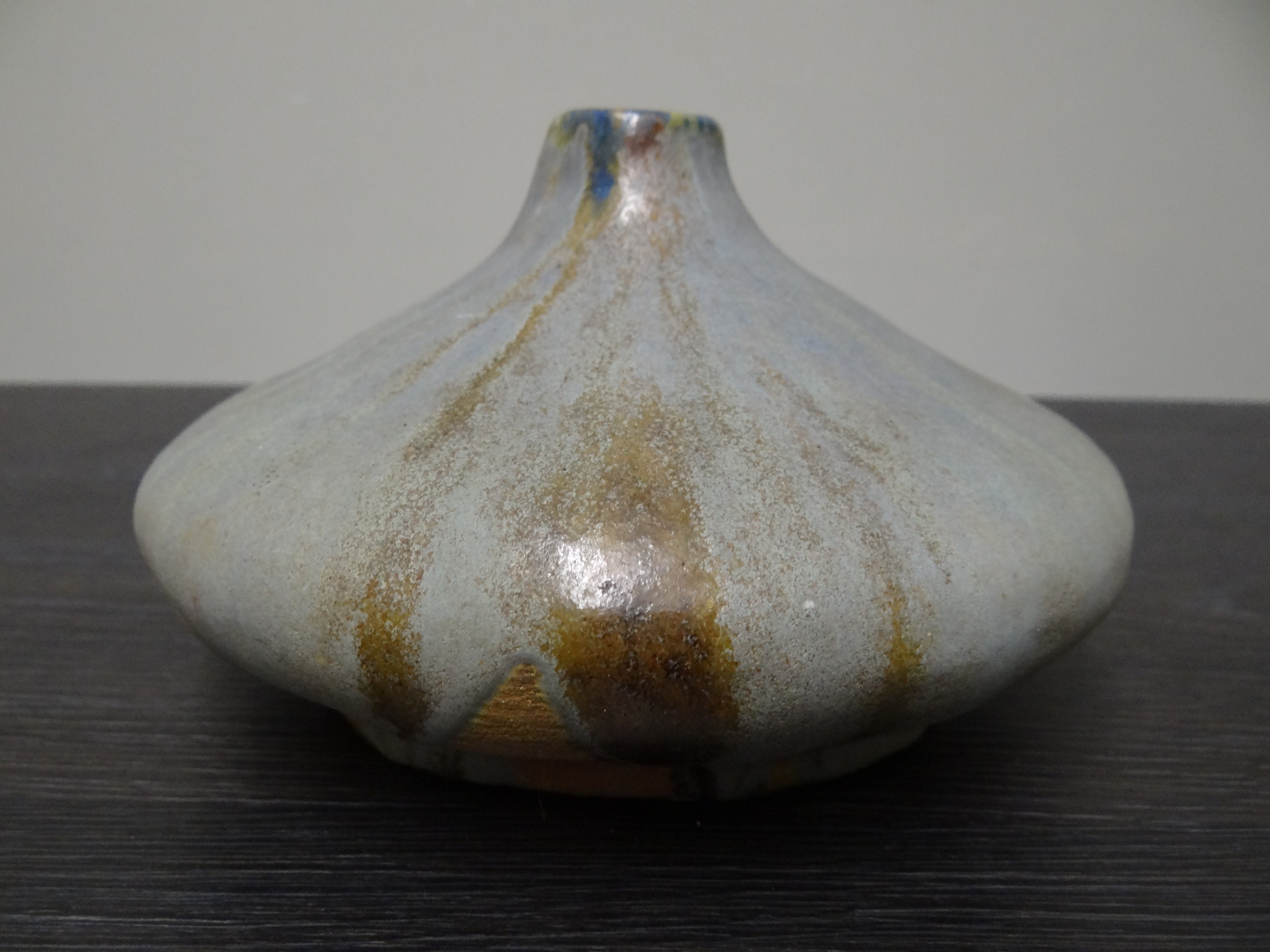 Vintage Otto Keramik Ufo Vase taubenblau West German | Etsy