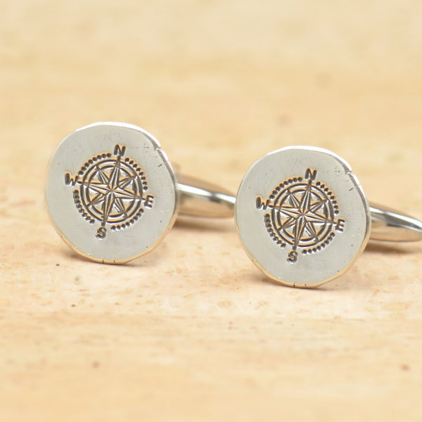 Compass Cufflinks - Etsy UK