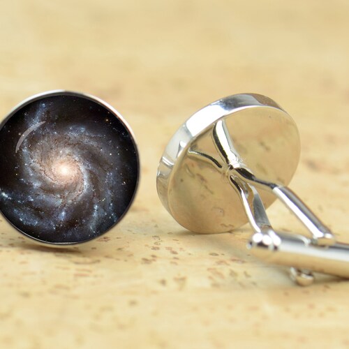 Milky Way Galaxy Cufflinks Milky Way Cuff Links Galaxy | Etsy
