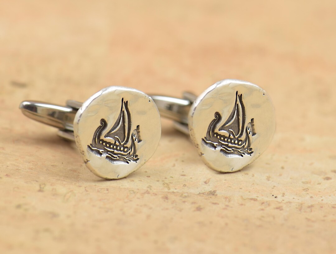 Drakkar Viking Ship Sterling Silver Cufflinks.men Accessories,stainless ...