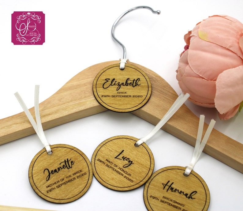Personalised Wedding Coat Hanger Tag - Etsy UK