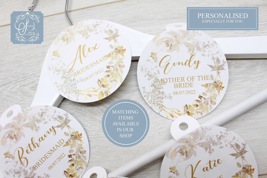 Personalised Wedding Hanger Tag, Wedding Guests, Wedding Favour Gift ...