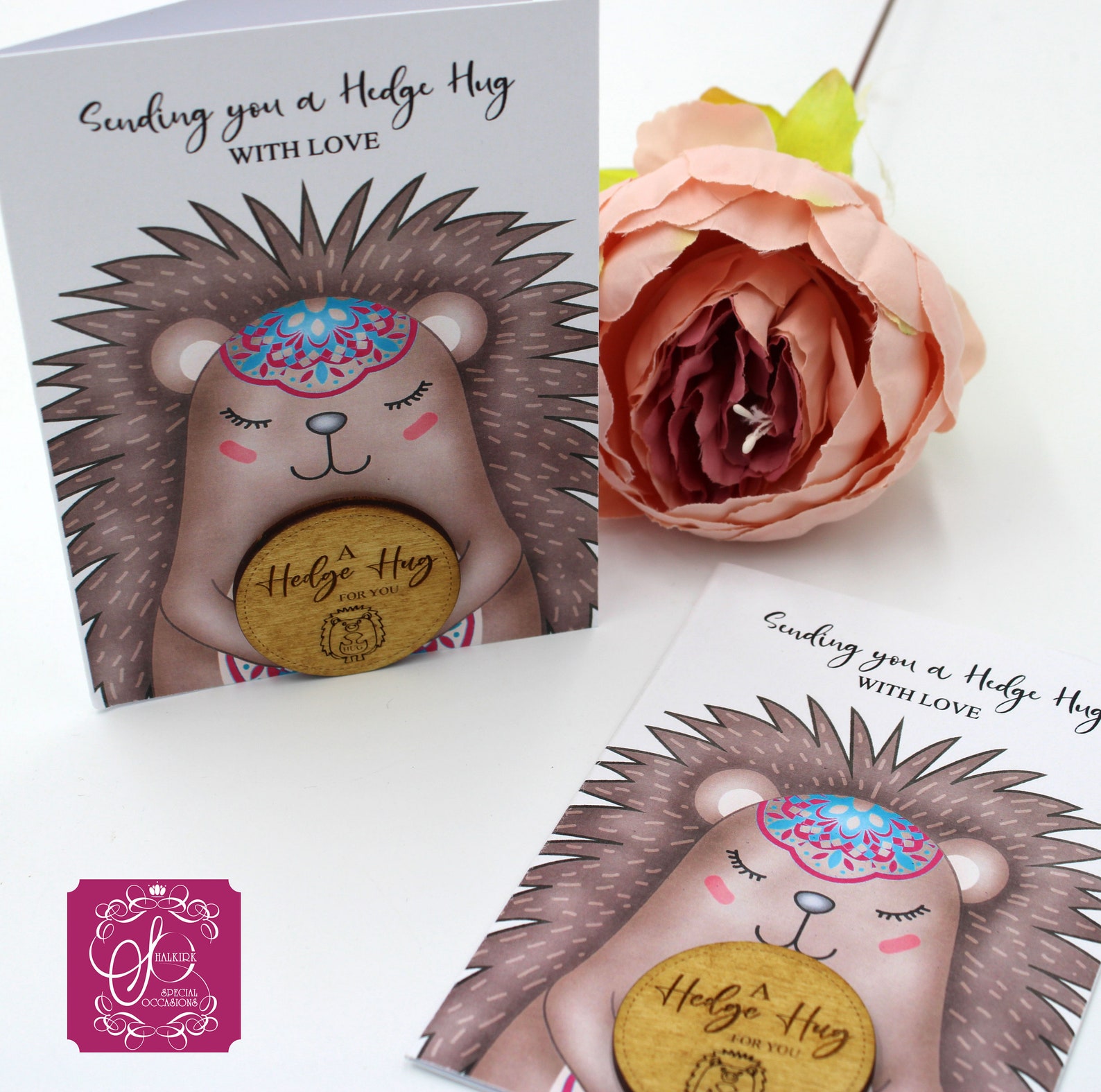 Hedge Hug pocket Hug Personalised Greeting Card - Etsy UK