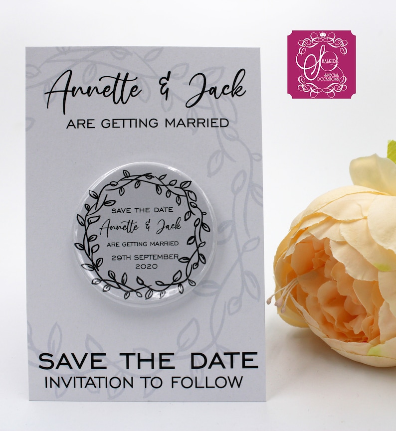 Save the Date Fridge Magnet Classic - Etsy UK