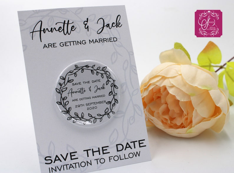 Save the Date Fridge Magnet Classic - Etsy UK