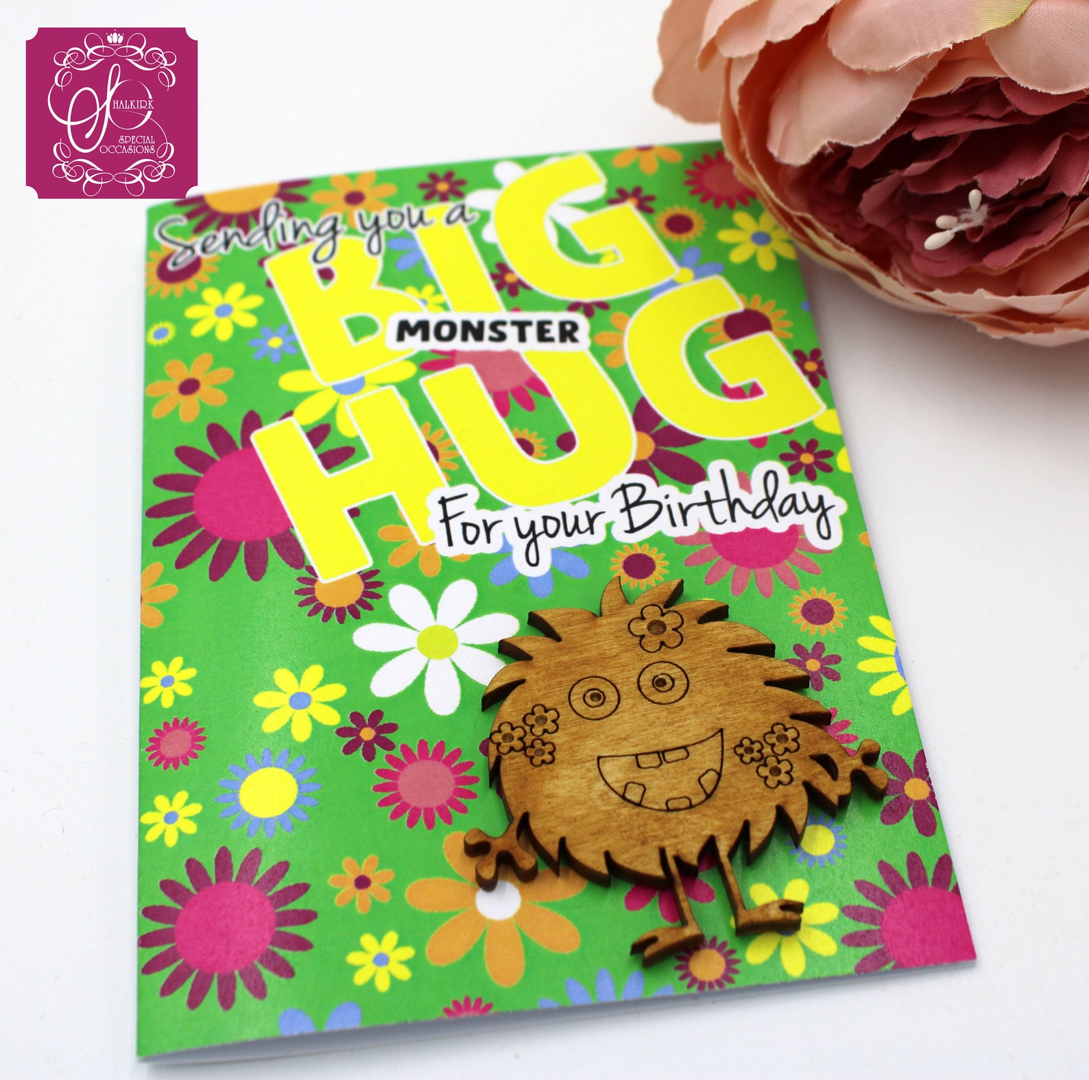 Big Monster Hug Token/card for Your Birthday - Etsy UK
