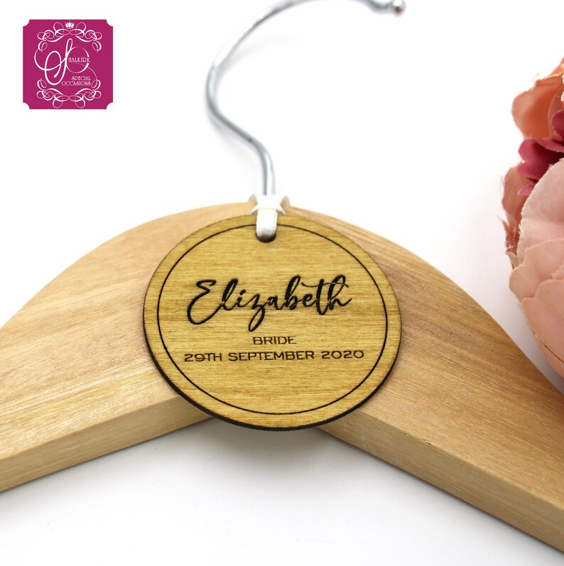 Personalised Wedding Coat Hanger Tag - Etsy UK