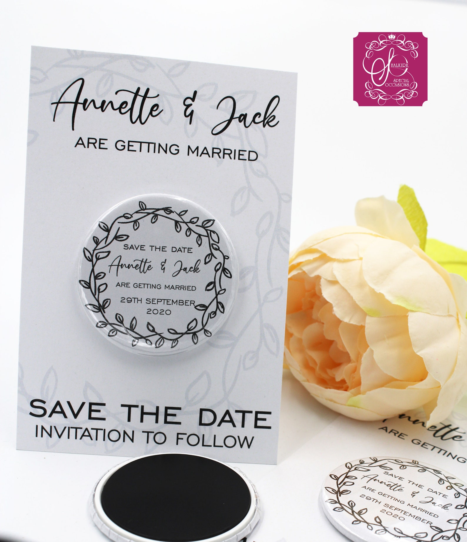 Save the Date Fridge Magnet Classic - Etsy UK