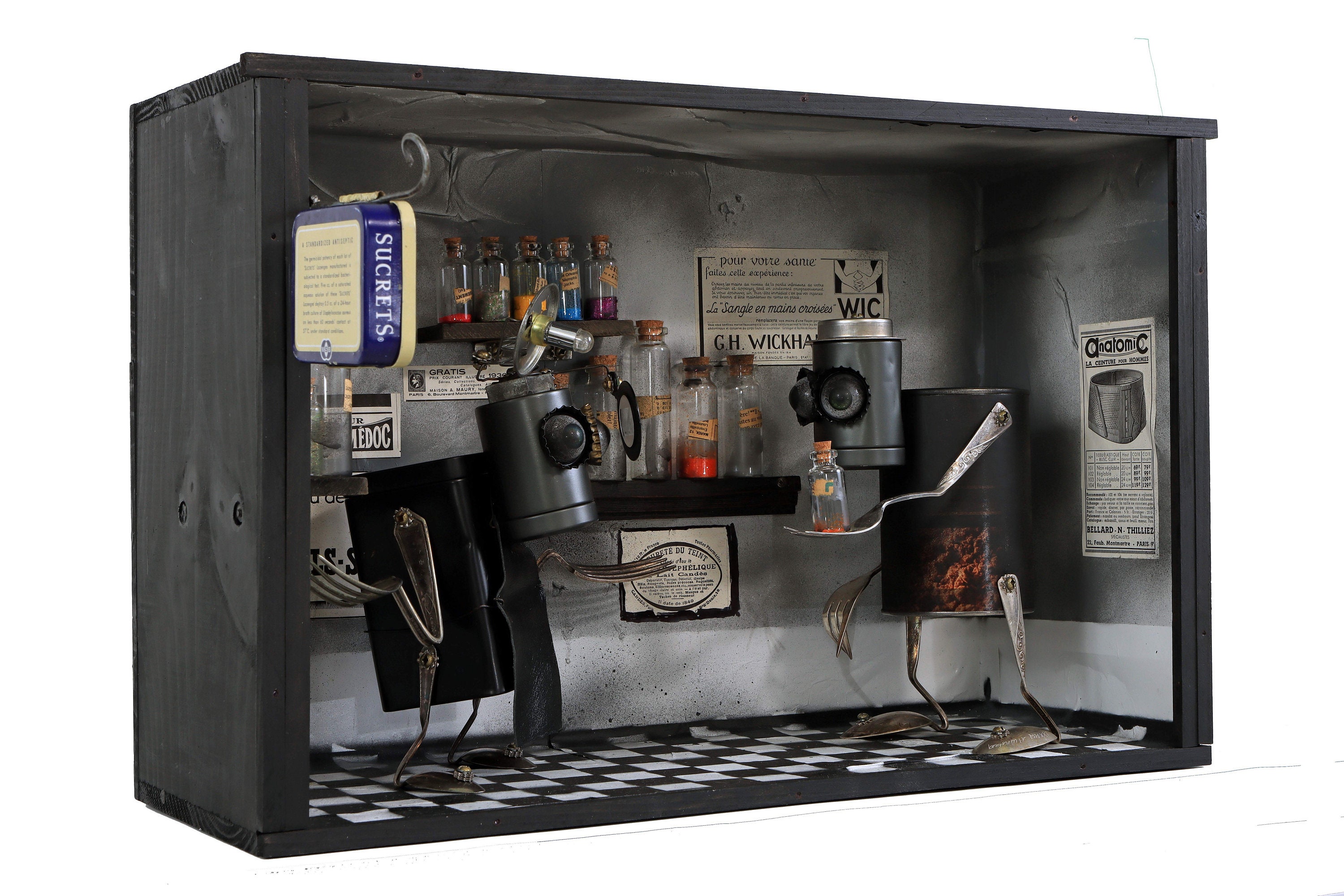 Dark Weird 3d Shadow Box Art Wall Diorama Sculpture - Etsy