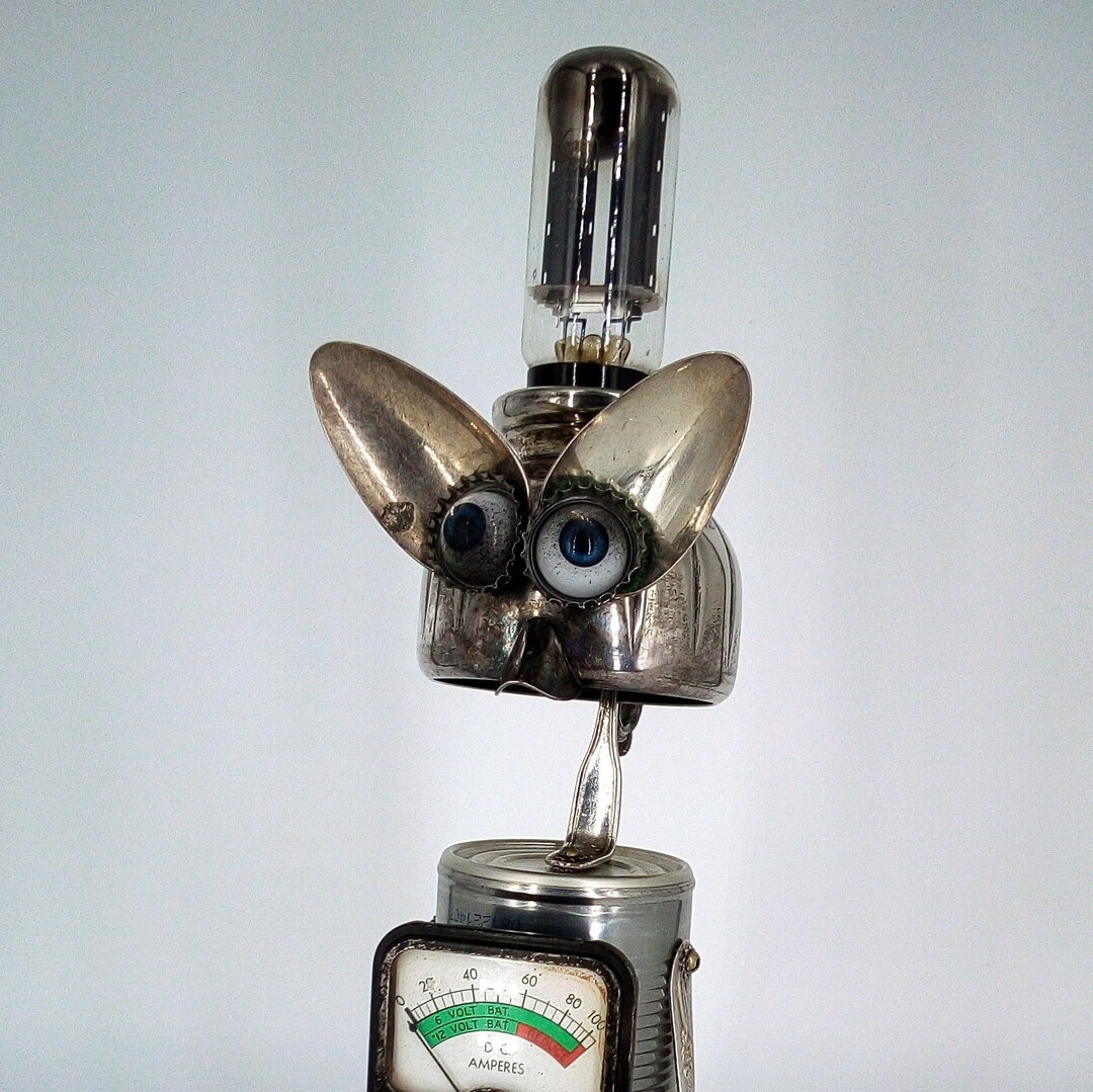 Altered Art Whimsical New Dada Sculpture - Found Object Electric ...