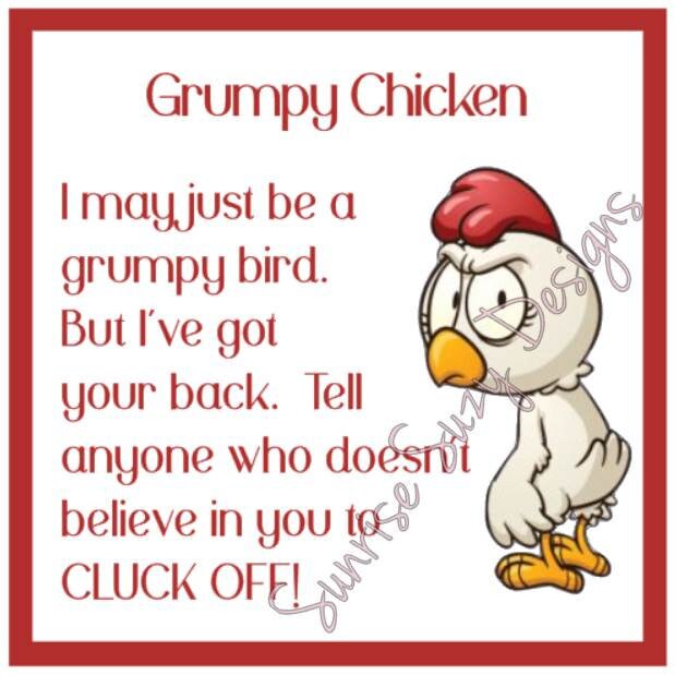 Grumpy Chicken TAGS * PRINTABLE * PDF * - Etsy