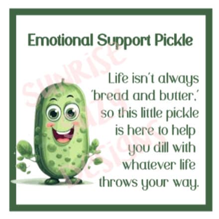 Emotional Support Pickle TAGS * PRINTABLE * PDF * - Etsy
