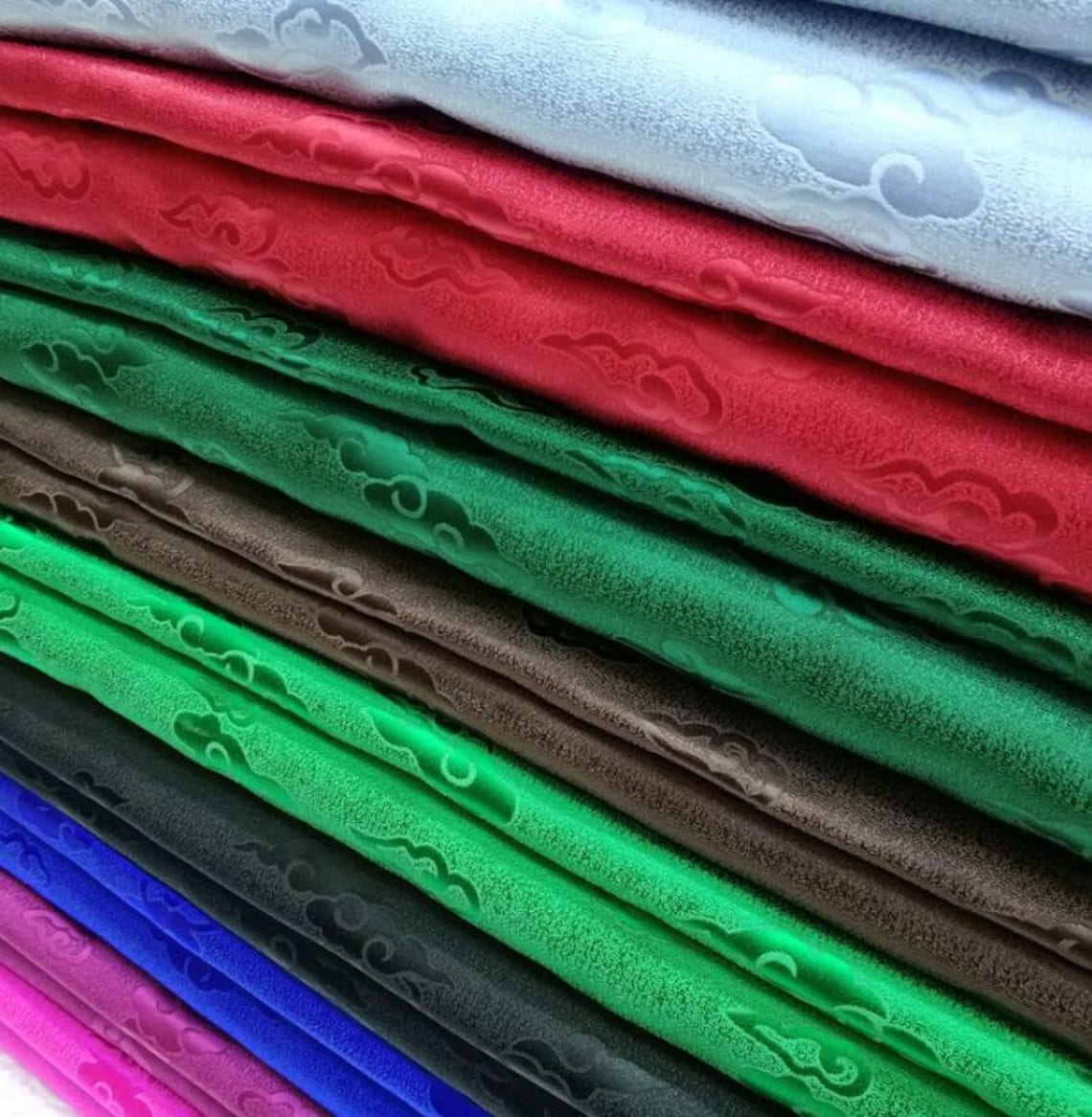 10 Color Brocade Fabric With Cloud Pattern Jacquard Fabric - Etsy