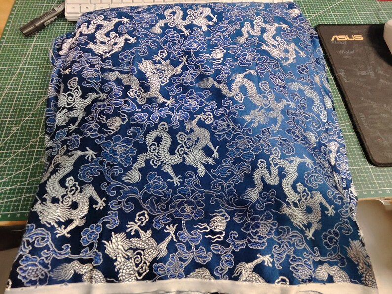 7 Color Wide Brocade Fabric With Dragon Pattern, Jacquard Fabric ...