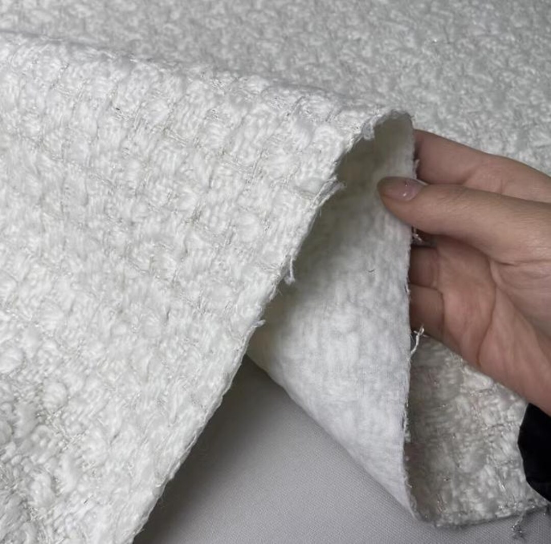 High Quality Off-white Color Wool Blend Fabric, Autumn and Winter ...