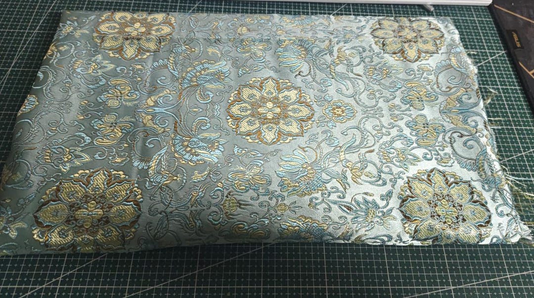 Clearance Sale Fabric, for 3m, Light Blue Color Brocade Fabric, Vest ...