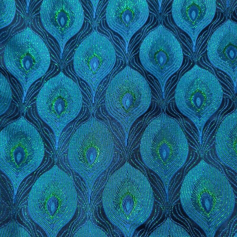 Peacock Fabric - Etsy