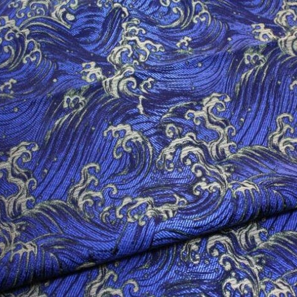 Blue Brocade - Etsy