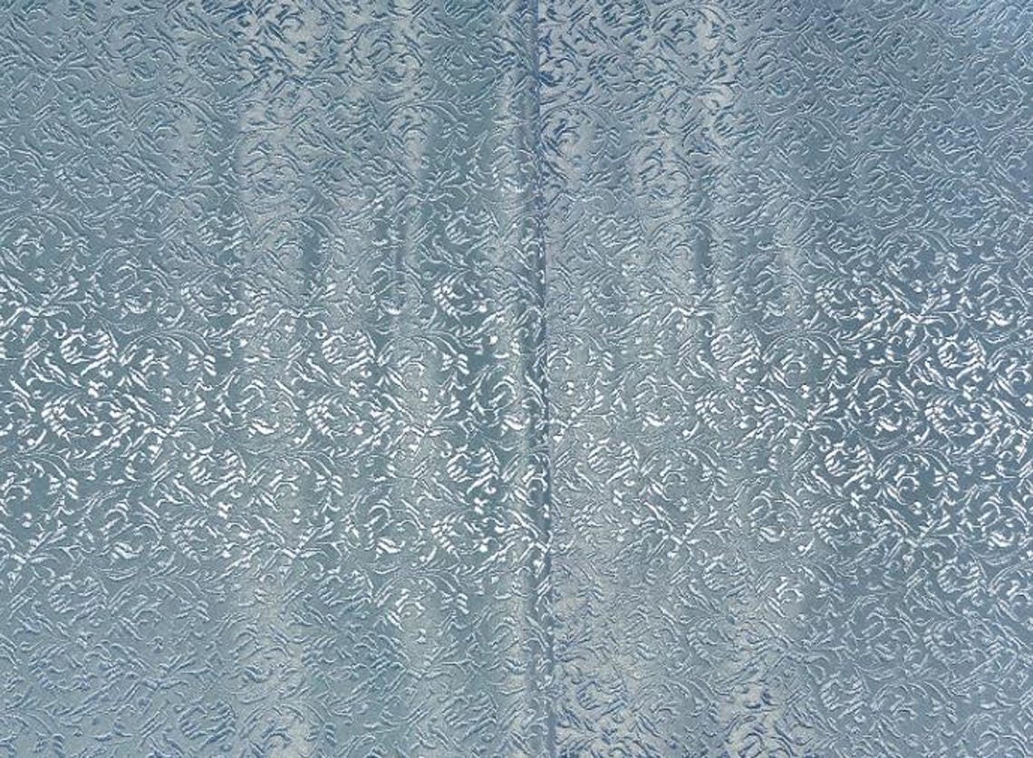 Sale-light Blue Color Brocade Fabric With Wheat Grain Pattern, Cosplay ...