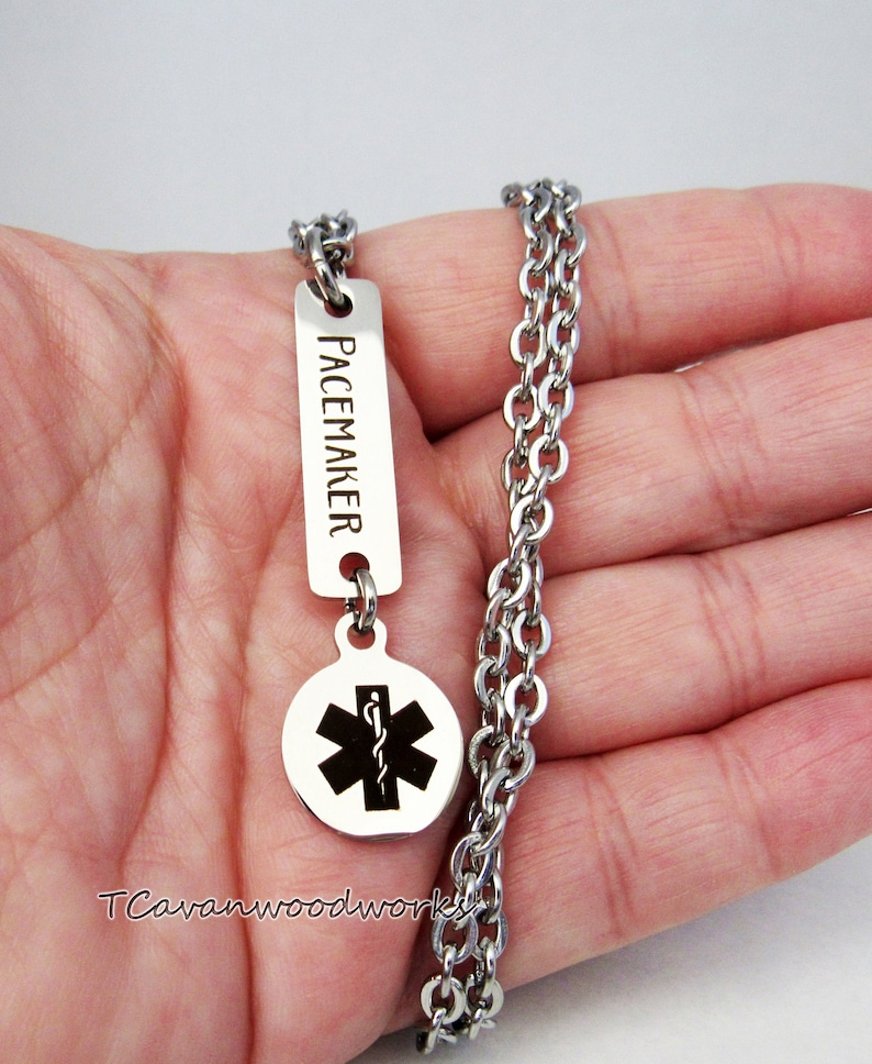 Pacemaker Medical Alert High Quality Stainless Simple - Etsy