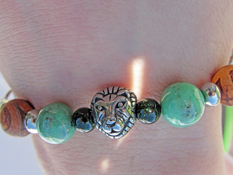 LION Head Bracelet Mens Lion Bracelet Lion Head Jewelry, Stainless ...