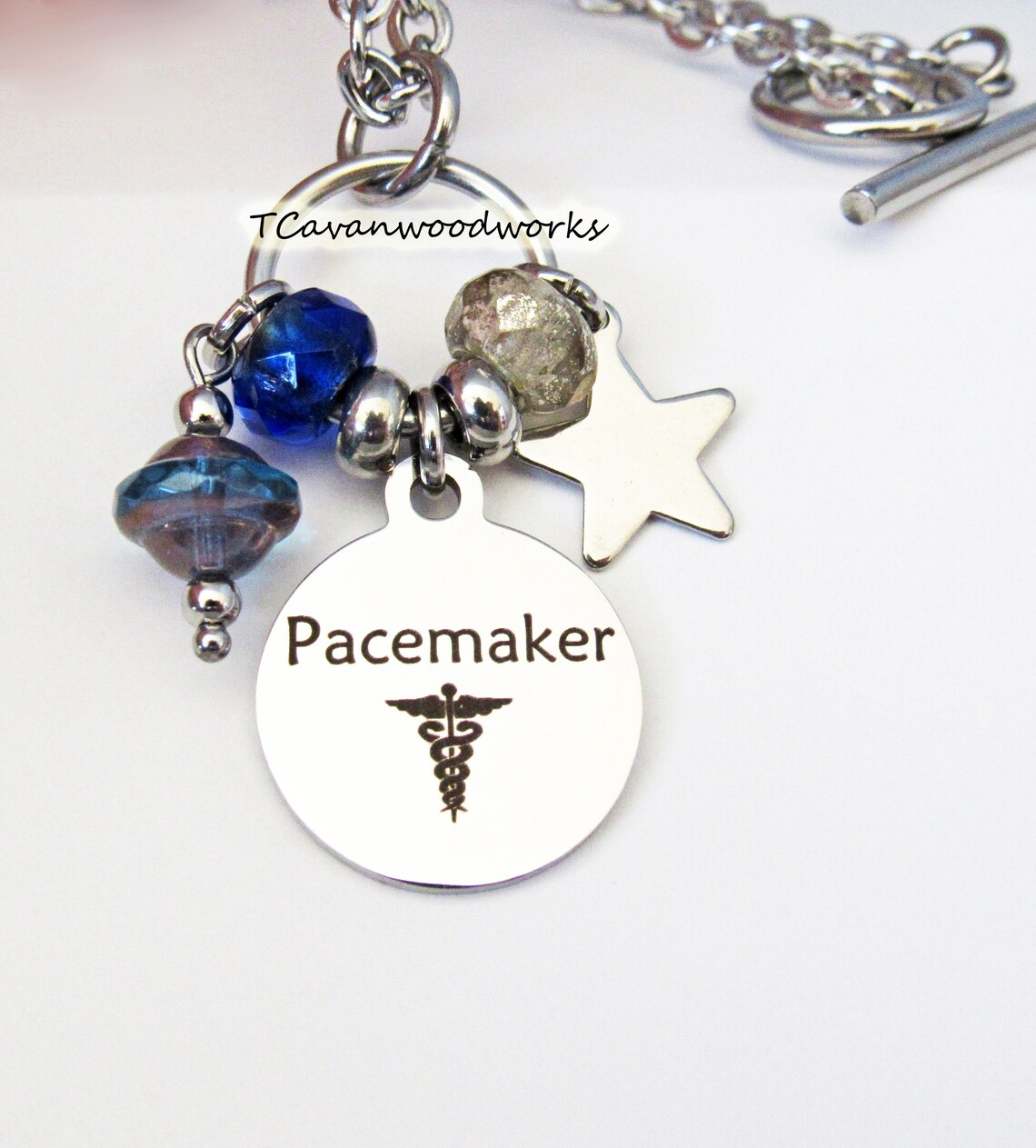 Pacemaker Necklace Celestial Saturn Star Galaxy Stainless - Etsy