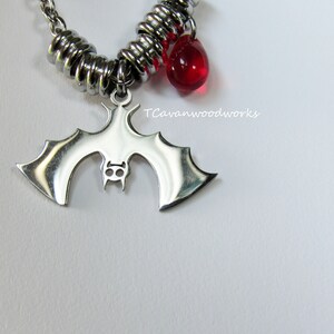 Bat Blood Drop Necklace Phlebotomist Blood Drop Necklace Type 1 ...