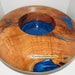Resin Inlaid Wood Sculpture Mesquite Root Ball Woodturning Blue ...