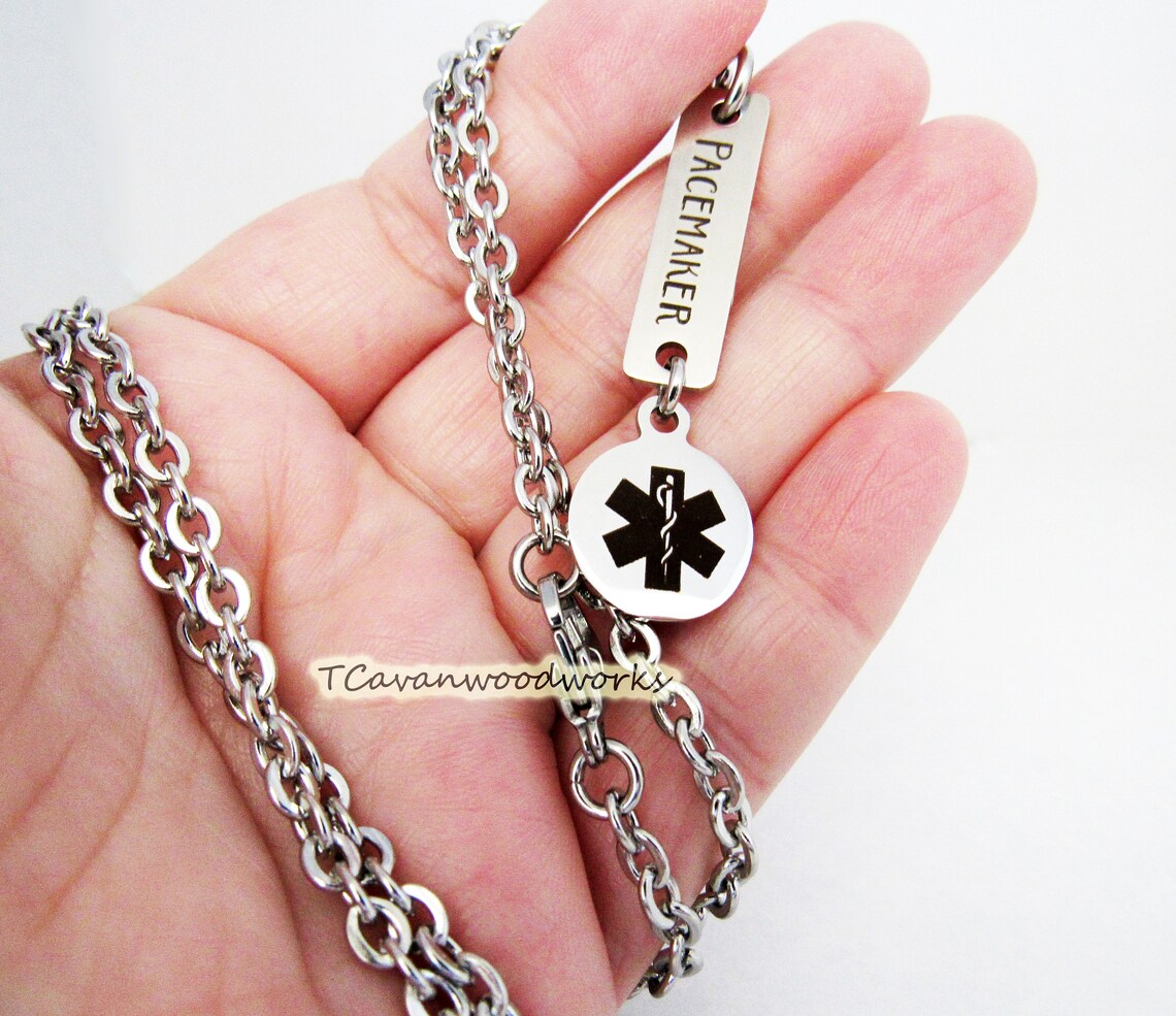 Pacemaker Medical Alert High Quality Stainless Simple - Etsy