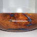 Resin Inlaid Wood Sculpture Mesquite Root Ball Woodturning Blue ...