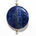 Large Lapis Round Pendant Unique Starry Night Sky Look in the - Etsy