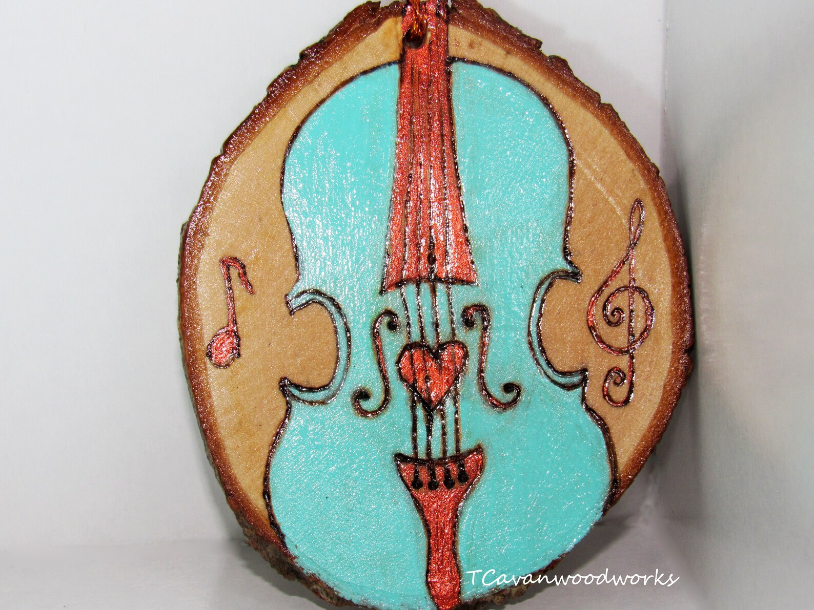 Violin / Cello Wood Ornaments, Wood Burning, Cello Ornament, Violin ...