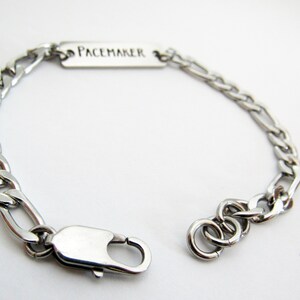 Pacemaker Medical Alert Id Bracelet Stainless Unisex Men and Women ...