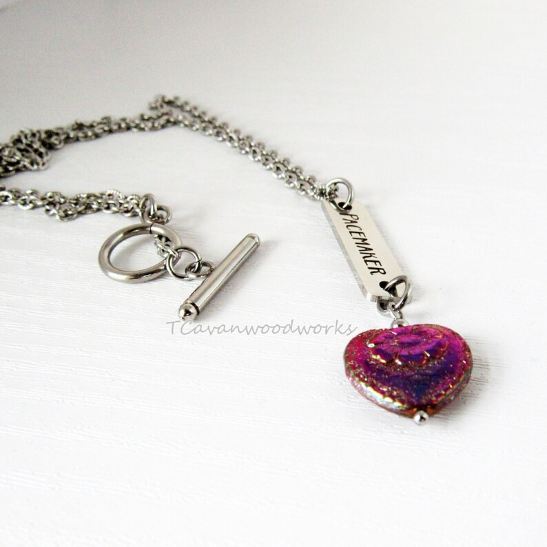 PACEMAKER NECKLACE Stainless Medical Alert Id Long Necklace - Etsy