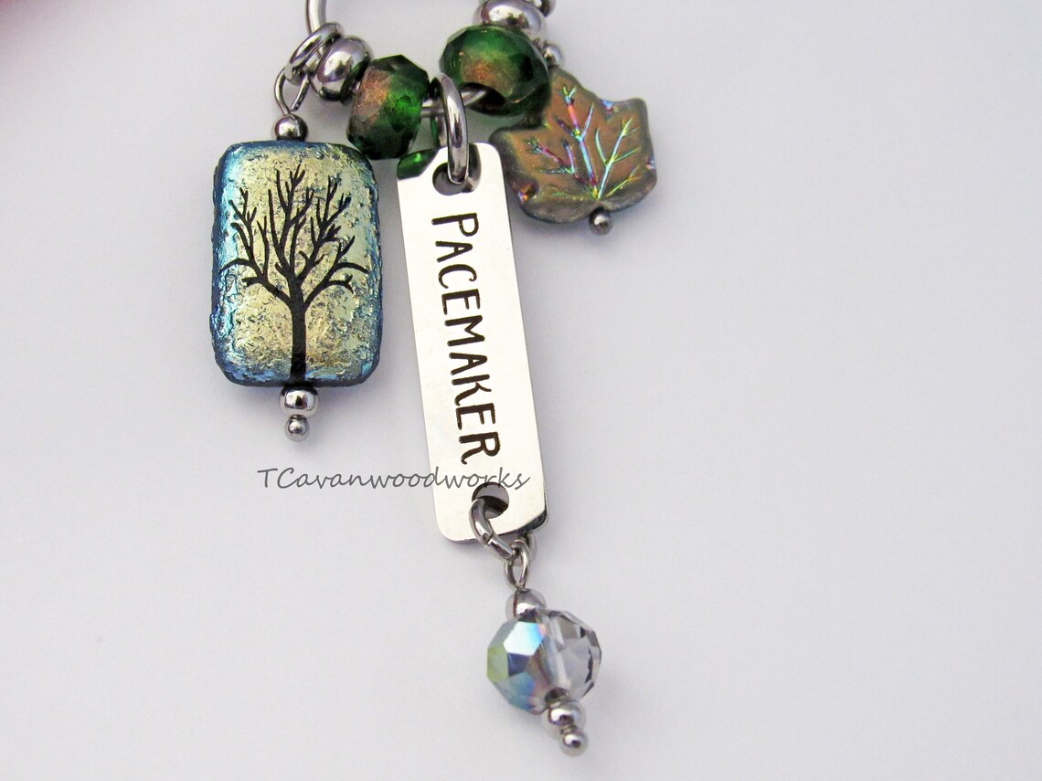 Pacemaker Id Necklace Maple Leaf Tree Charm Stainless - Etsy