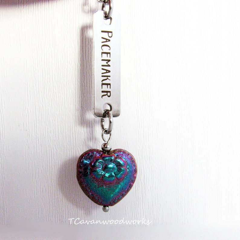 PACEMAKER NECKLACE Stainless Medical Alert Id Long Necklace - Etsy