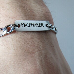 Pacemaker Medical Alert Id Bracelet Stainless Unisex Men and Women ...