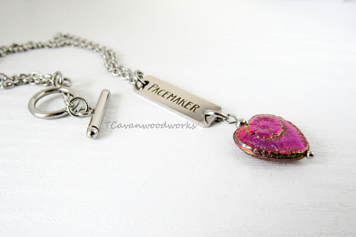 PACEMAKER NECKLACE Stainless Medical Alert Id Long Necklace - Etsy